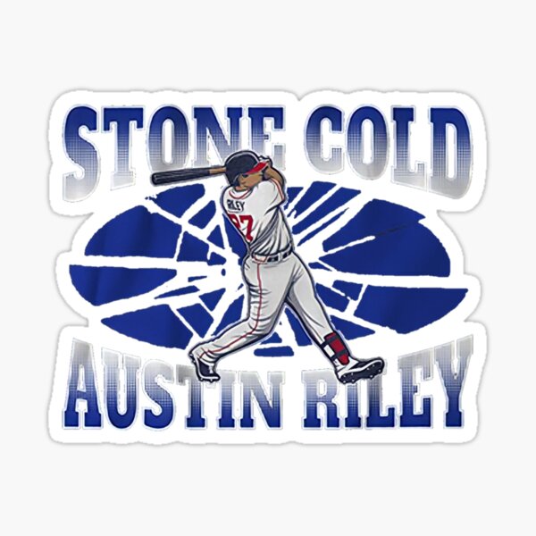"Stone cold Austin Riley" Sticker for Sale by Danny-Thompson | Redbubble