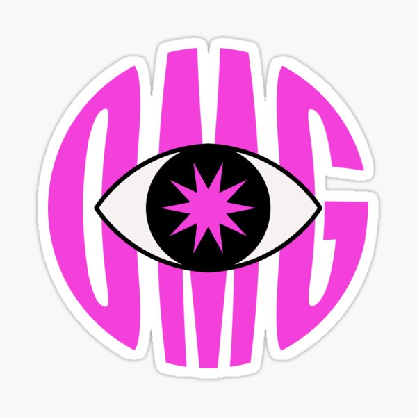 "OMG" Sticker for Sale by decadeco | Redbubble