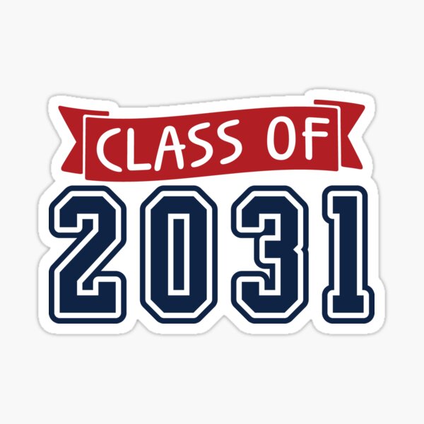 "Class Of 2031 Back To School" Sticker by HammonArt | Redbubble
