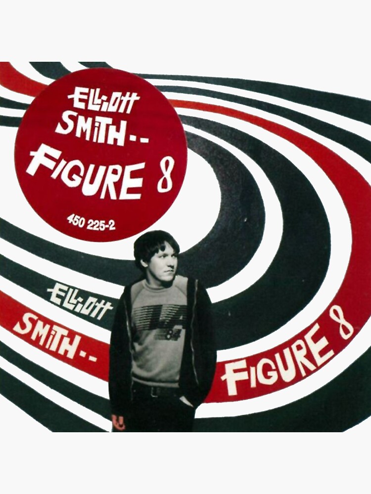 "elliott smith figure 8" Sticker for Sale by CharlesPeterfs | Redbubble