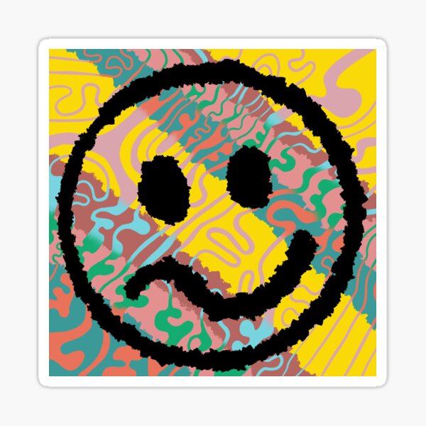 "Killer wonky smile" Sticker for Sale by KillerFigs | Redbubble