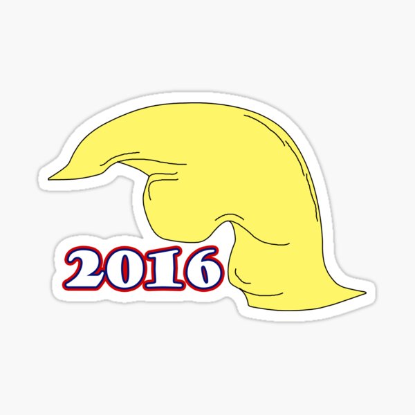 "Donald Trump Side Hair 2016 Election President" Sticker by ...
