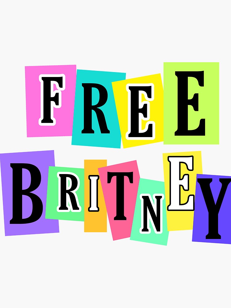 "Free Britney - Riot Grrrl ransom style" Sticker for Sale by ...