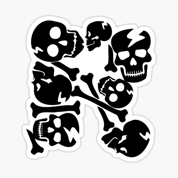 "Black Skull letter R" Sticker for Sale by quoteforsuccess | Redbubble