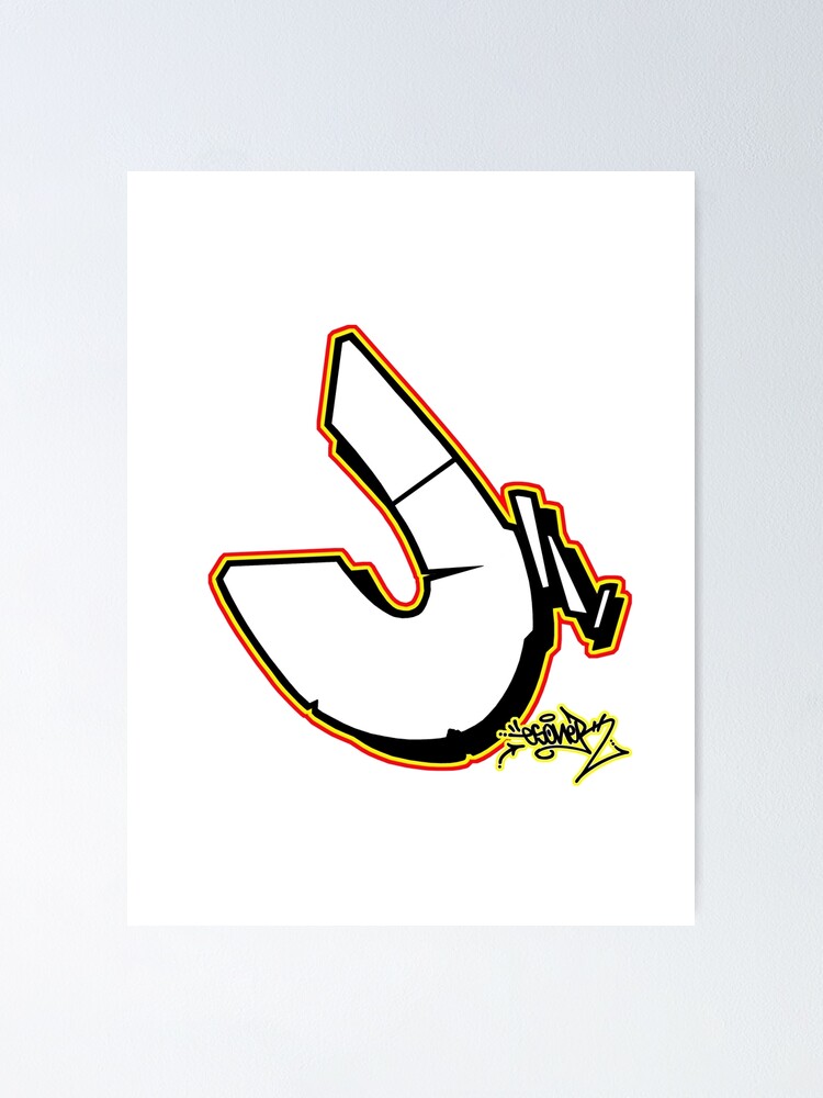 " LETTER J BY ESONE URBAN GRAFFITI STREET STYLE " Poster for Sale by ...