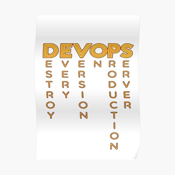 "Devops" Poster for Sale by GustoCollection | Redbubble