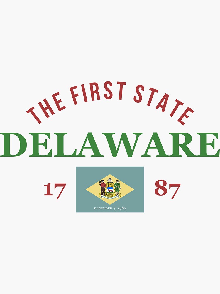 "Delaware Pride Flag Native Home Delaware " Sticker for Sale by ...