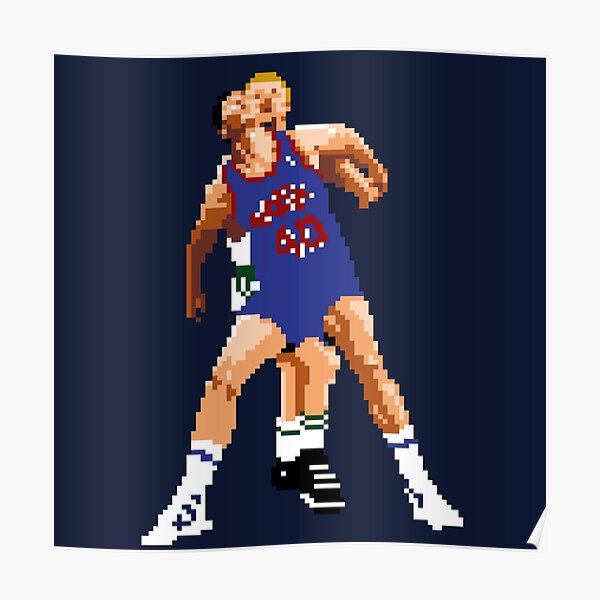 "Bill Laimbeer Blockout Larry Bird Pixel Qiangy" Poster by qiangdade ...