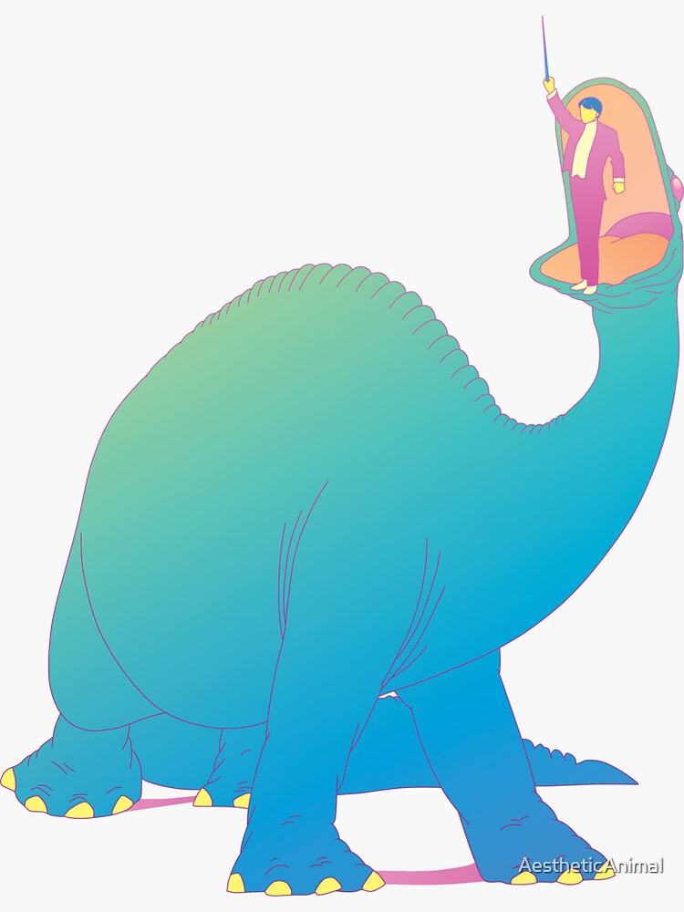 "Gertie the Dinosaur" Sticker by AestheticAnimal | Redbubble