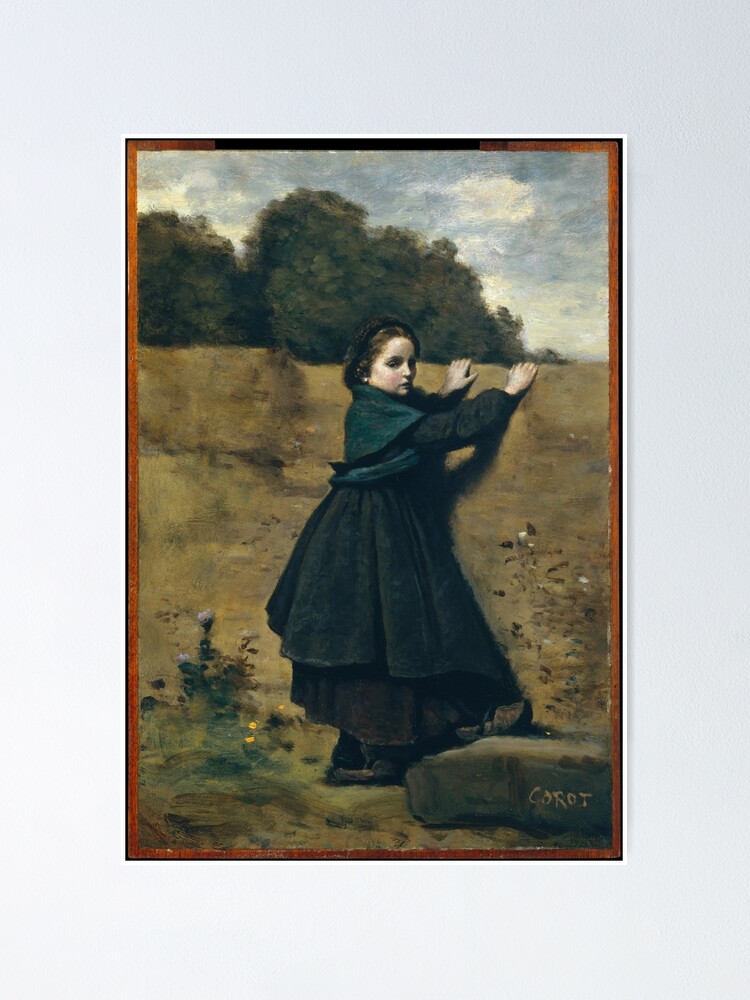 "The Curious Little Girl 1860–64 Camille Corot" Poster by LGTR | Redbubble