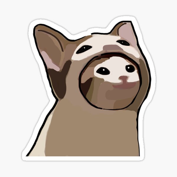 "Pop Cat | Popping Cat in Popping cat" Sticker for Sale by alicecila123 ...