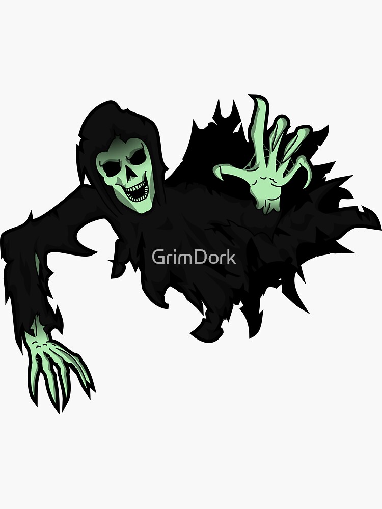 "Wraith" Sticker by GrimDork | Redbubble