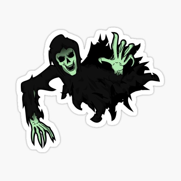 "Wraith" Sticker by GrimDork | Redbubble