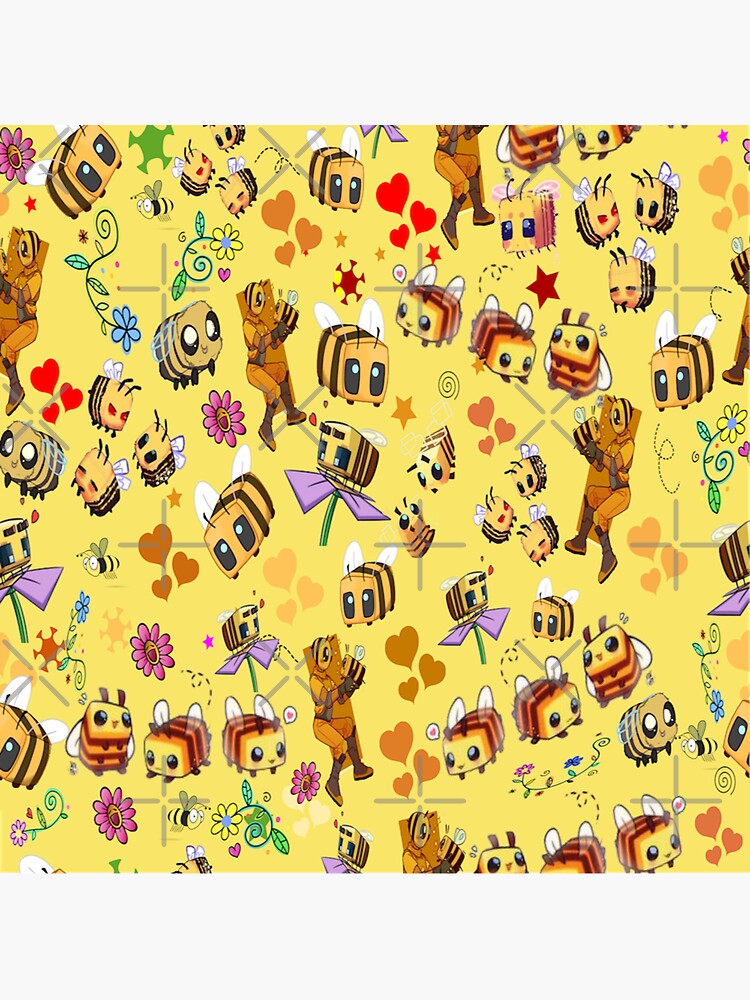 "Minecraft Bee Yellow Pattern for Back to School Shopping- Toddlers and ...