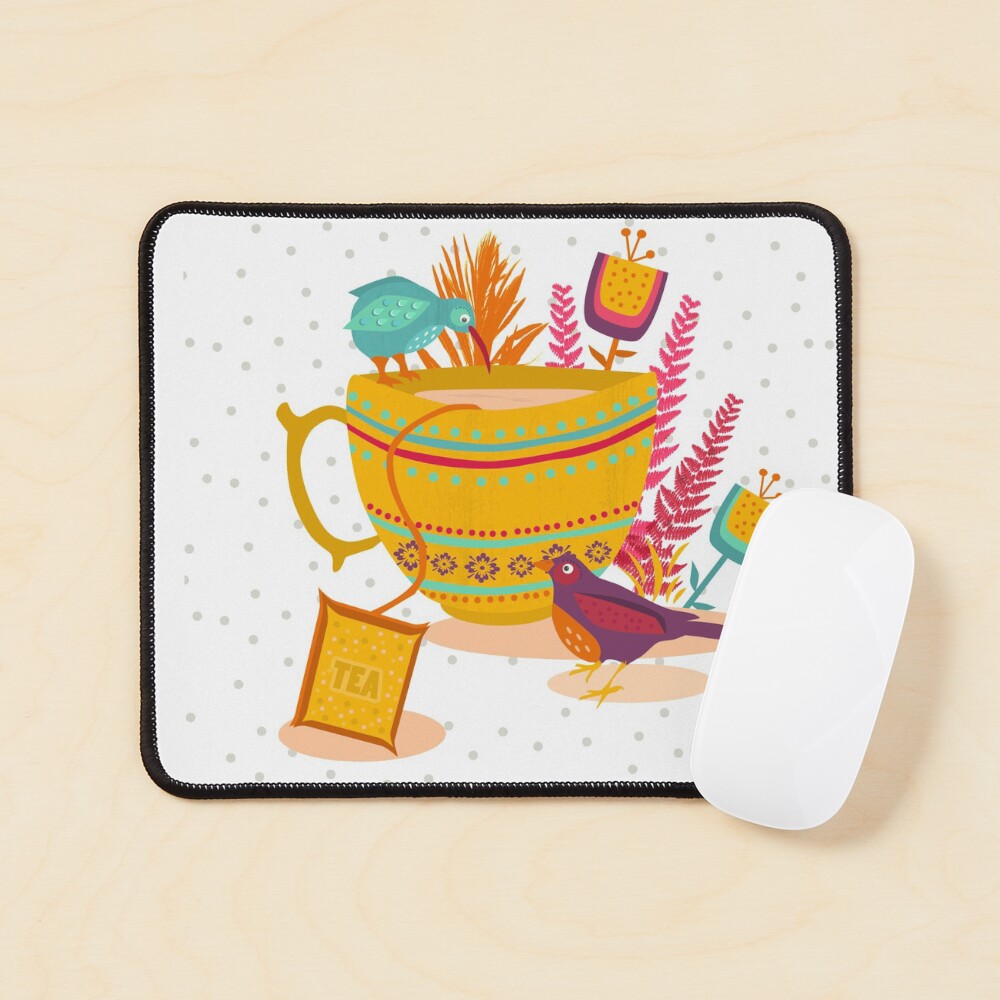"My cup of tea" Sticker for Sale by Kakel | Redbubble