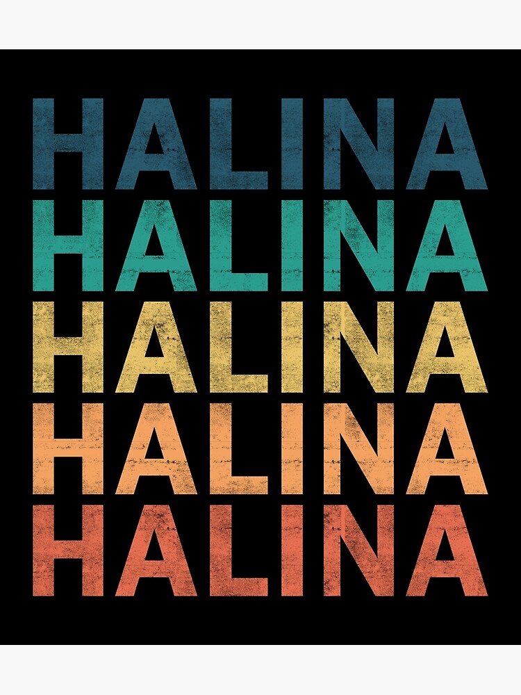 Póster «Camiseta con nombre de Halina - Camiseta de artículo de regalo ...