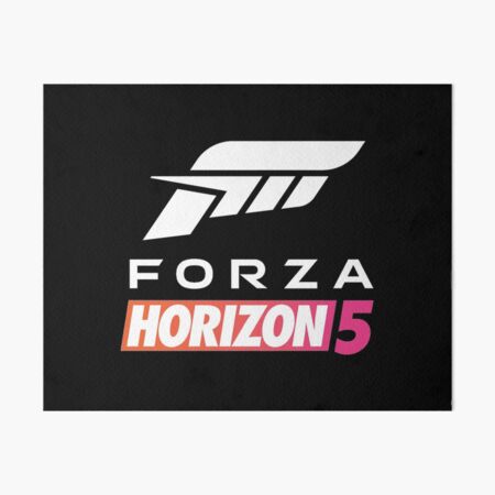"Forza Horizon 5 Logo White True 4k" Art Board Print by 6ixnik-1 ...