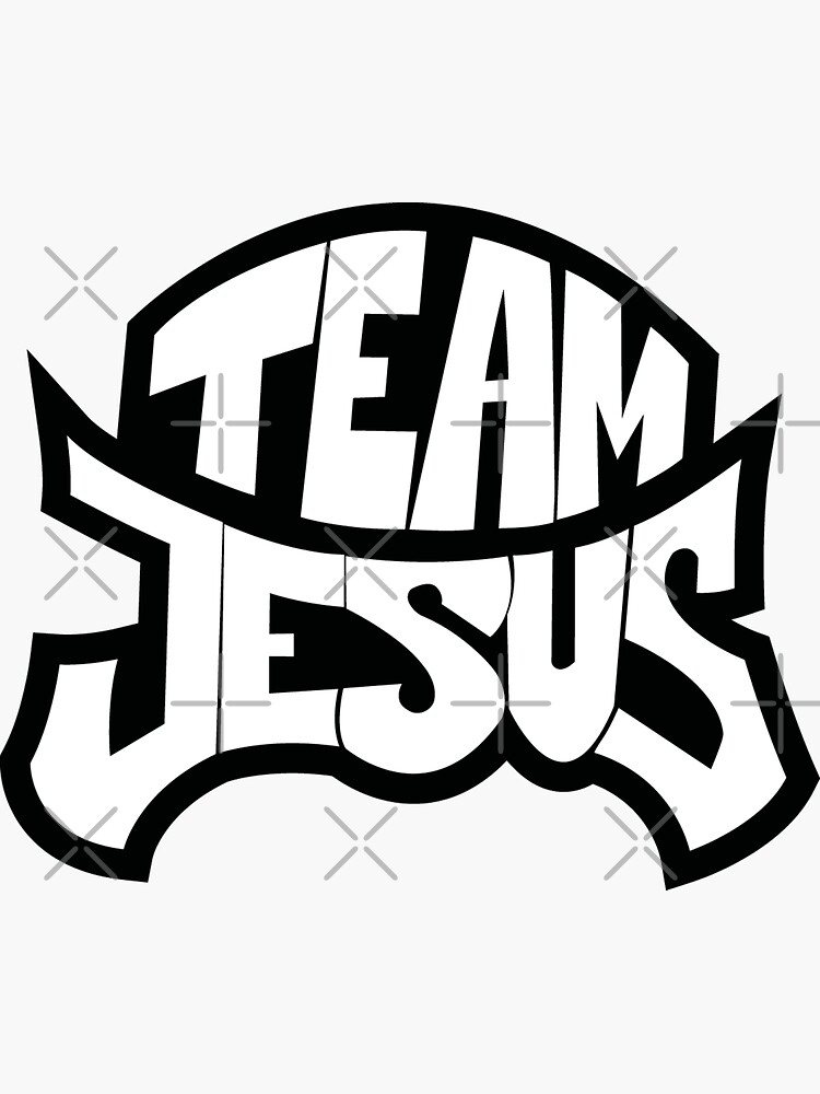 "Team JESUS" Sticker by MMJDSGN | Redbubble