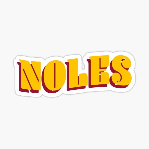 "Noles Old School Sticker" Sticker for Sale by DayTripz | Redbubble