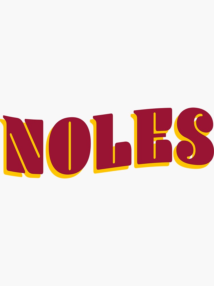 "Noles Sticker" Sticker for Sale by DayTripz | Redbubble