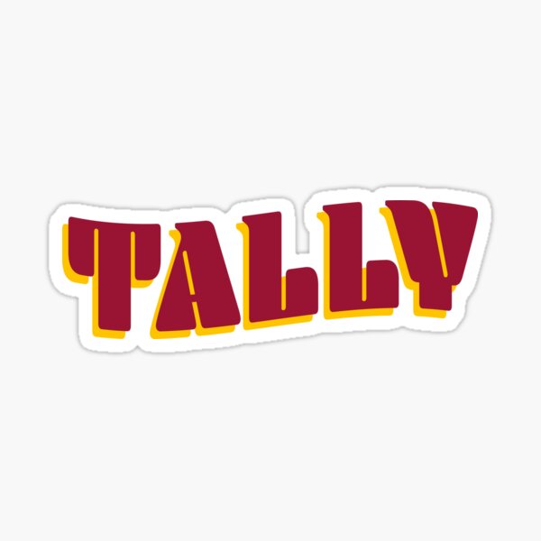 "Tally Sticker" Sticker for Sale by DayTripz | Redbubble