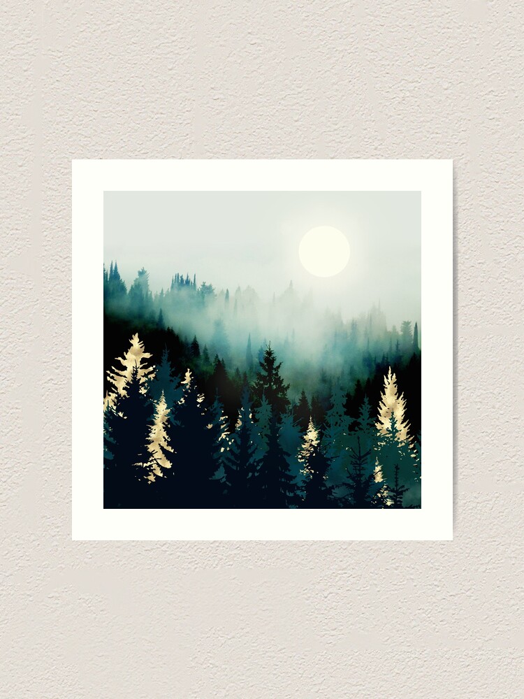 "Forest Glow" Art Print for Sale by spacefrogdesign | Redbubble