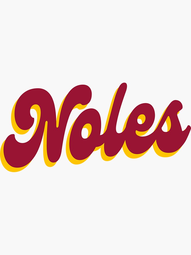 "Noles Sticker" Sticker for Sale by DayTripz | Redbubble