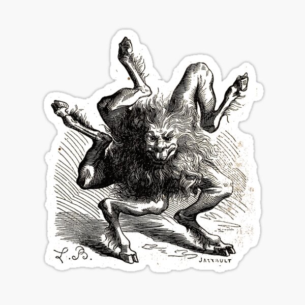 "Demon Buer, Prince of Hell" Sticker for Sale by Quilar | Redbubble