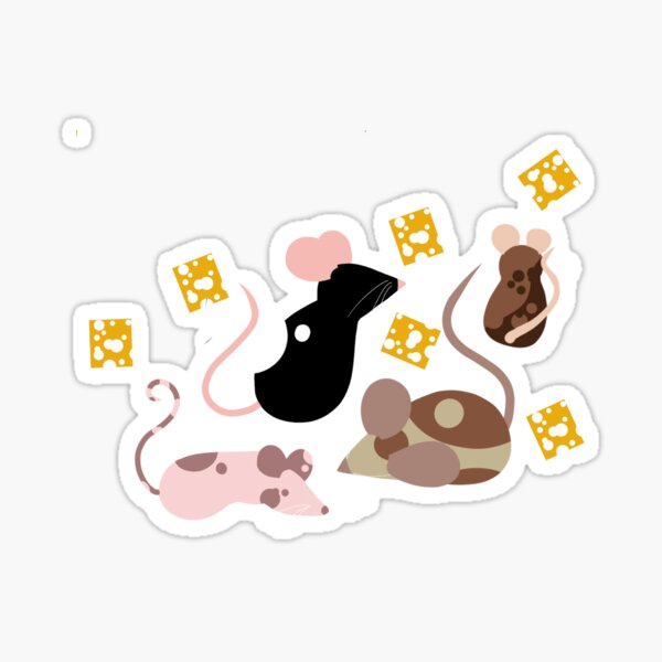 "Rats!" Sticker by blu3stjay | Redbubble