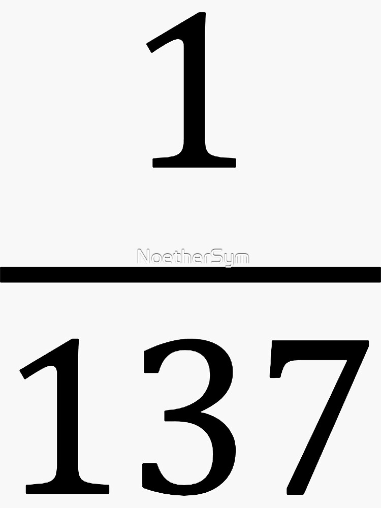 "fine structure constant, made only for physicists dark version ...