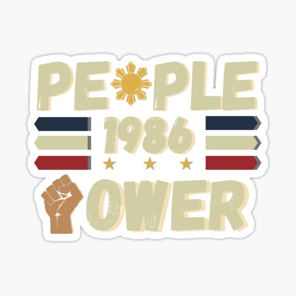 "Filipino LABAN People Power" Sticker for Sale by Bahala-Na | Redbubble
