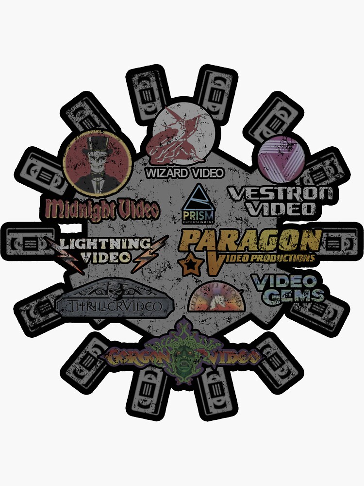 "VHS Logos" Sticker by A-Game | Redbubble