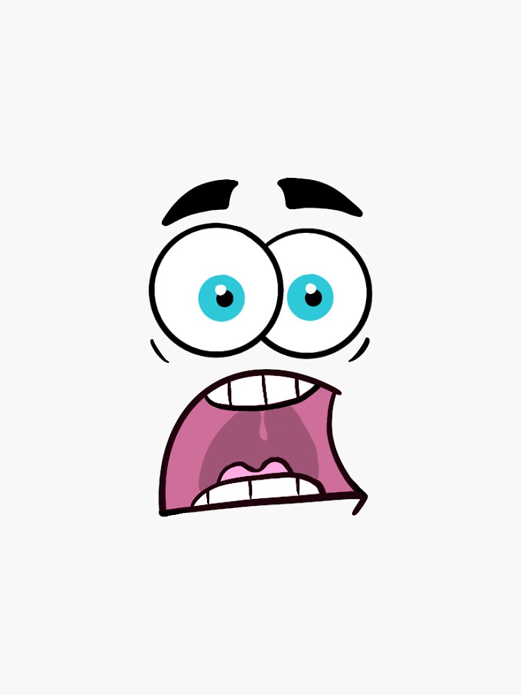 "AHH Face" Sticker for Sale by Zkemotes | Redbubble