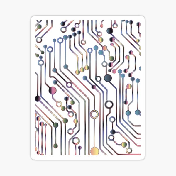 "Electronic circuit board, blueprint, electronic" Sticker for Sale by ...