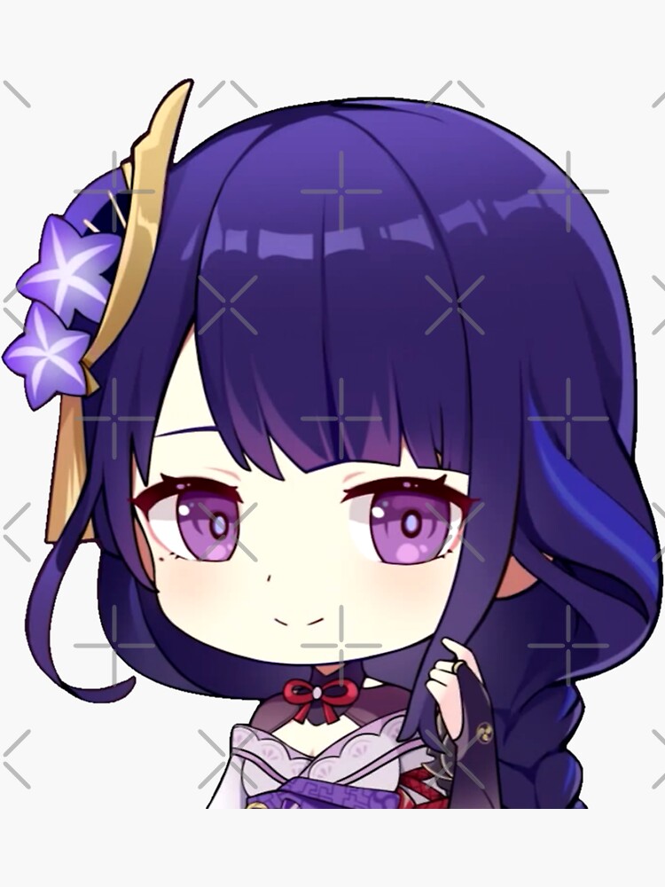 Sticker « Chibi Raiden Shogun/Baal - Genshin Impact », par persephonexx ...