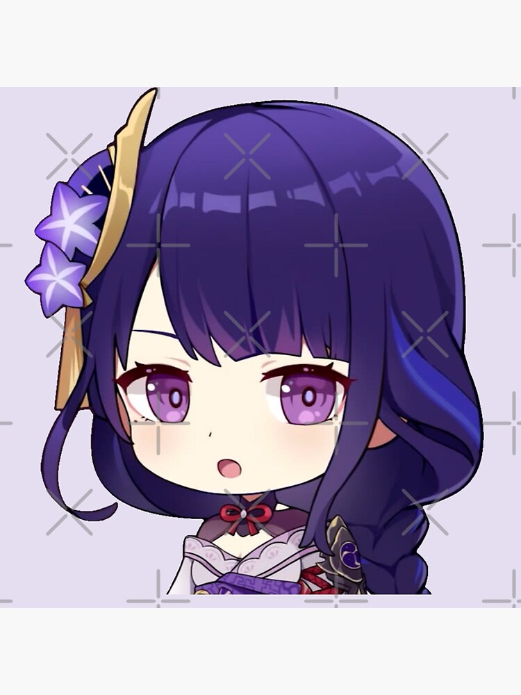 "Chibi Raiden Shogun/Baal - Genshin Impact" Art Print by persephonexx ...