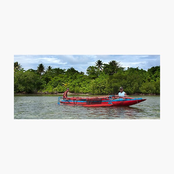 "Paddling Canoe - Pohnpei, Micronesia" by Alex Zuccarelli | Redbubble