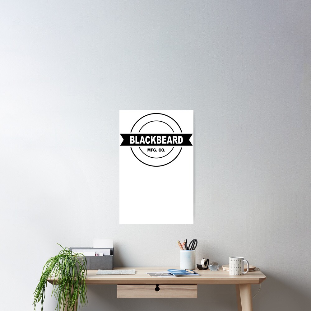 "BlackBeard ORIGINAL logo" Poster for Sale by brynthiele | Redbubble