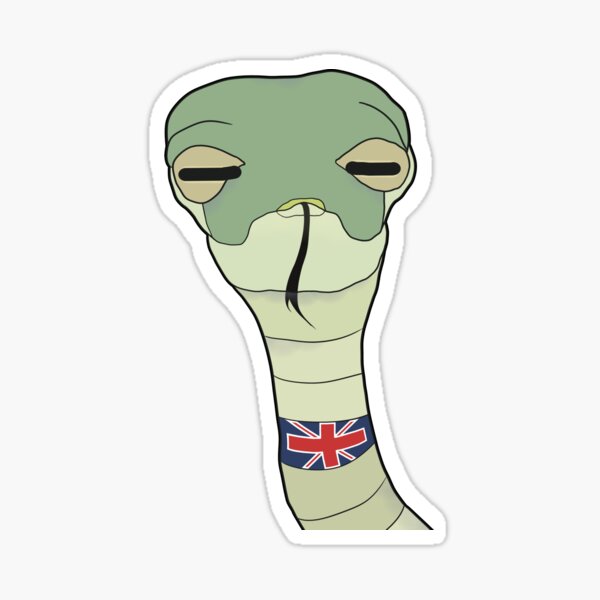 "British Pride Baked Snake Flag - Funny English Nation" Sticker for ...