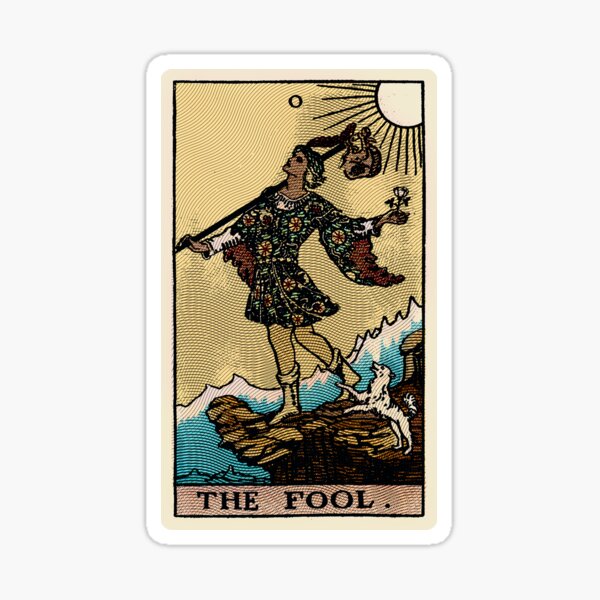 "The Fool Tarot Card" Sticker for Sale by BeautyAndTruth | Redbubble