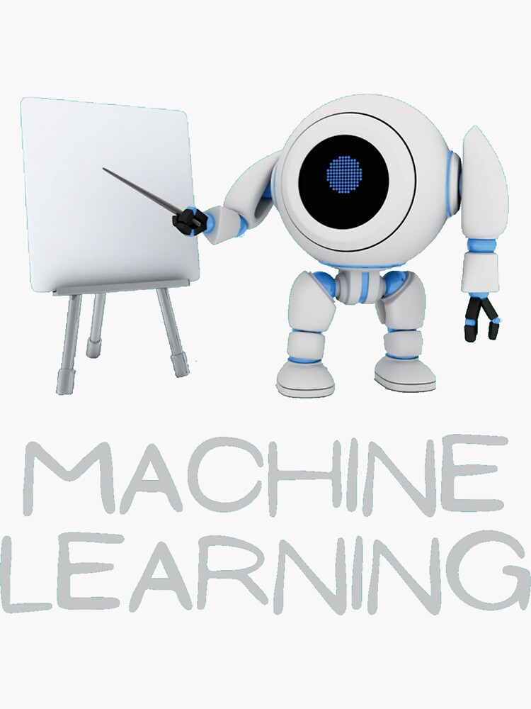 "machine learning" Sticker for Sale by Rays-Designs | Redbubble