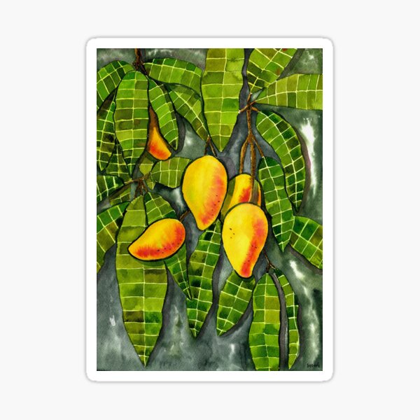 "Mango Tree" Sticker for Sale by sasafulart | Redbubble