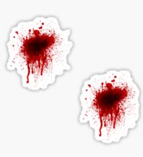 Blood Splatter Stickers | Redbubble