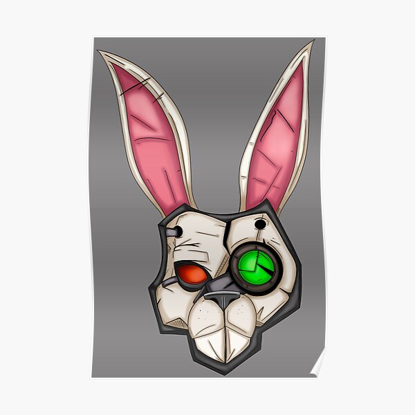 "Borderlands Tiny Tina Bunny Mask" Poster for Sale by CaptainShivers ...