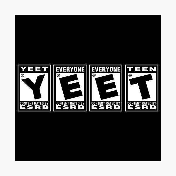"YEET // Dank Meme Aesthetic" Photographic Print by DoomDude | Redbubble