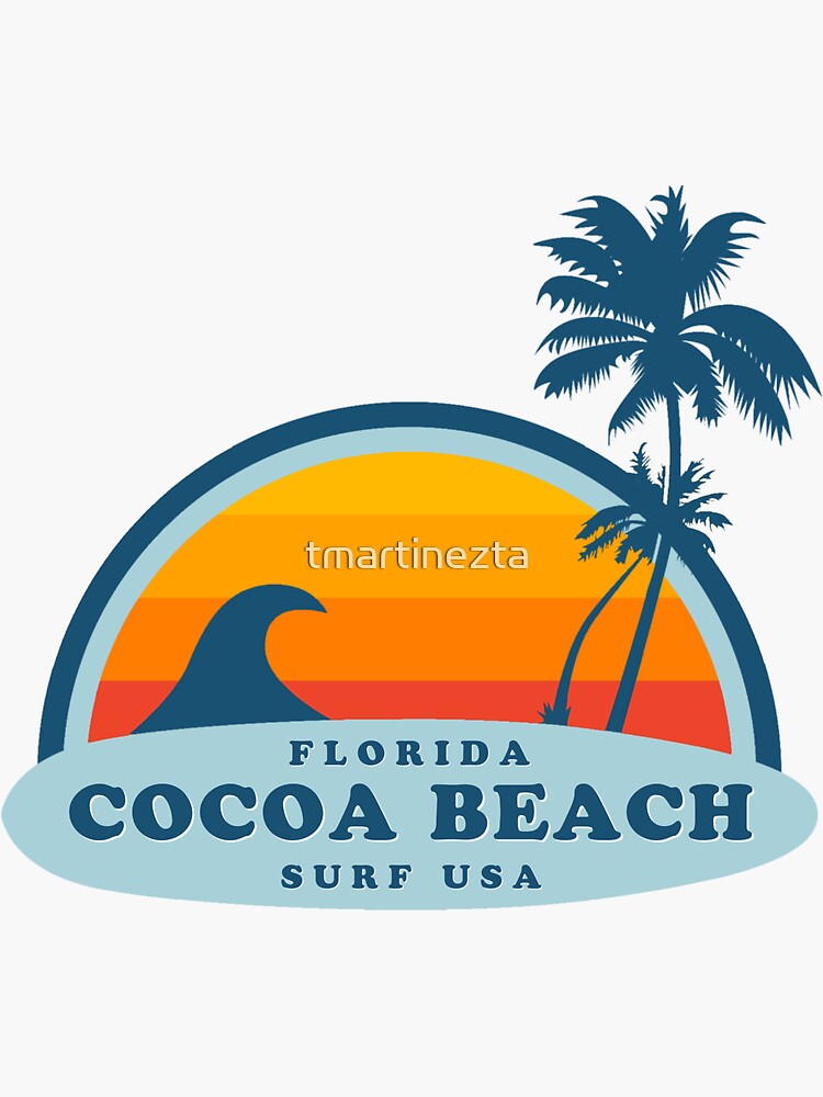 "Cocoa Beach Florida Vintage Retro Surf USA Travel Vacation Summer ...