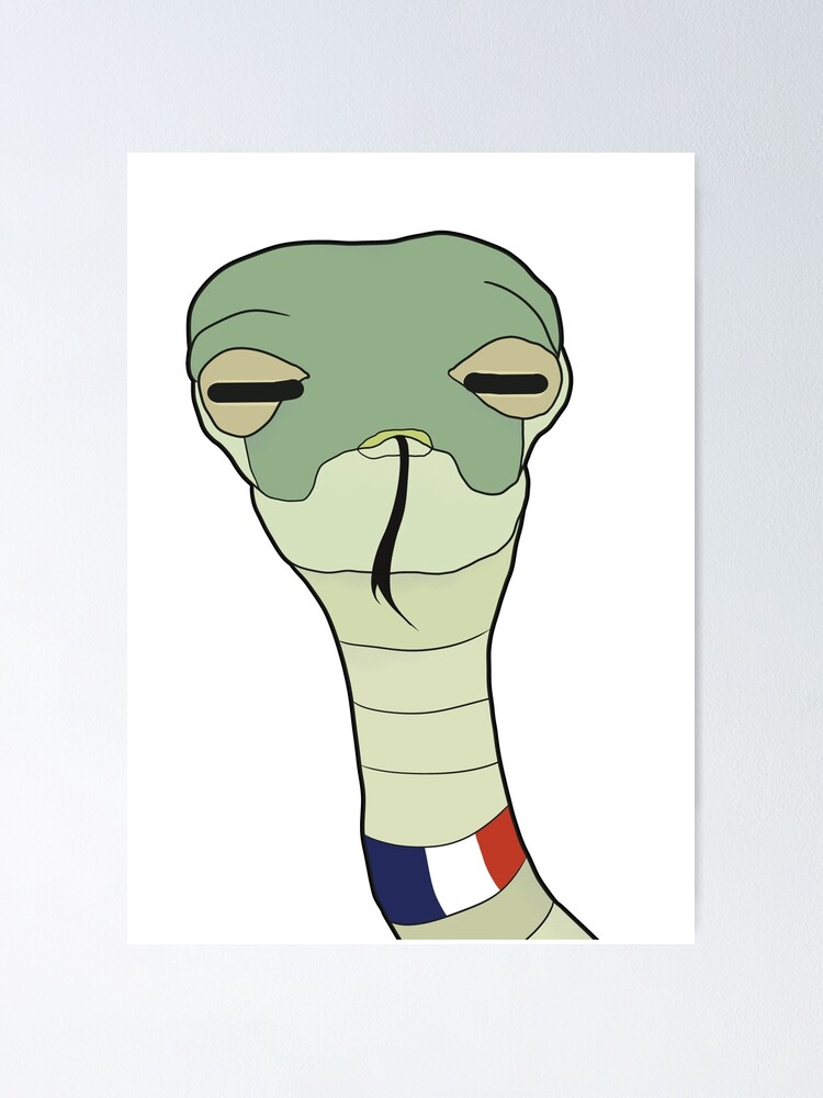 "French Pride Baked Snake Flag - Funny German Nation" Poster for Sale ...
