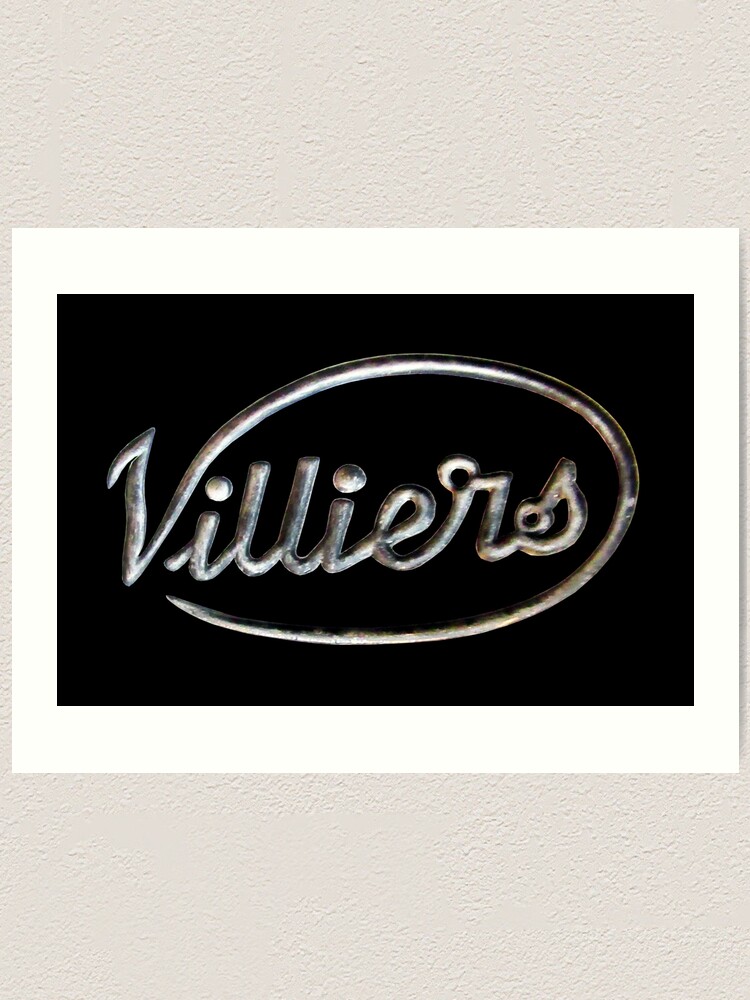 "Villiers classic motorcycle engine logo" Art Print for Sale by ...