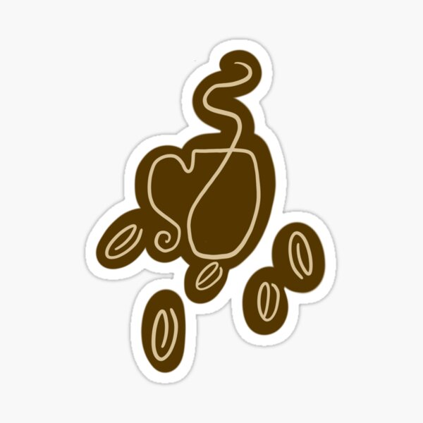 "Roasted Coffee" Sticker for Sale by cheycarraway | Redbubble