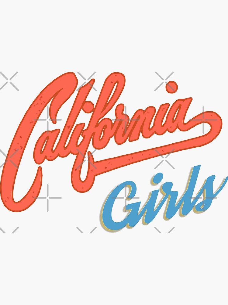 "California Girls - Logo" Sticker by Vince19Drums | Redbubble